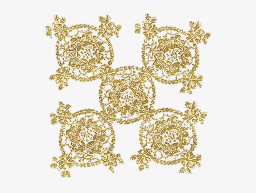 Golden Lace - 600x588 PNG Download - PNGkit