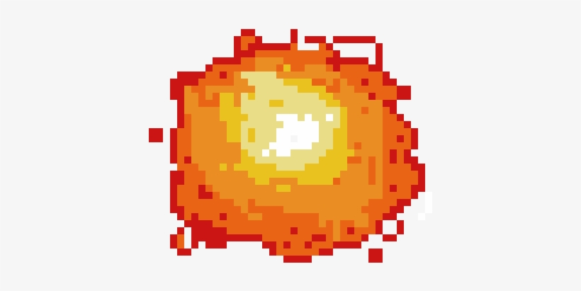 Explosion - Pixel Art - 630x500 PNG Download - PNGkit