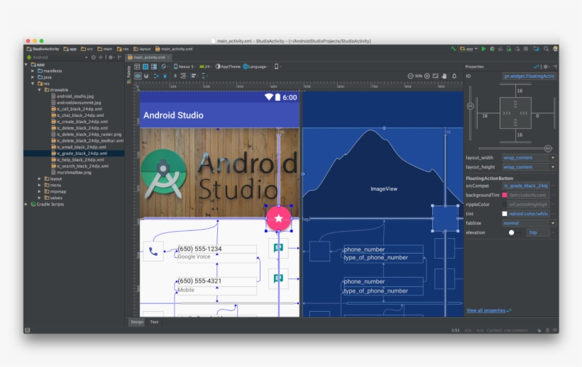 Png Editor Android - Android Studio 3 Download - 1600x936 PNG Download ...