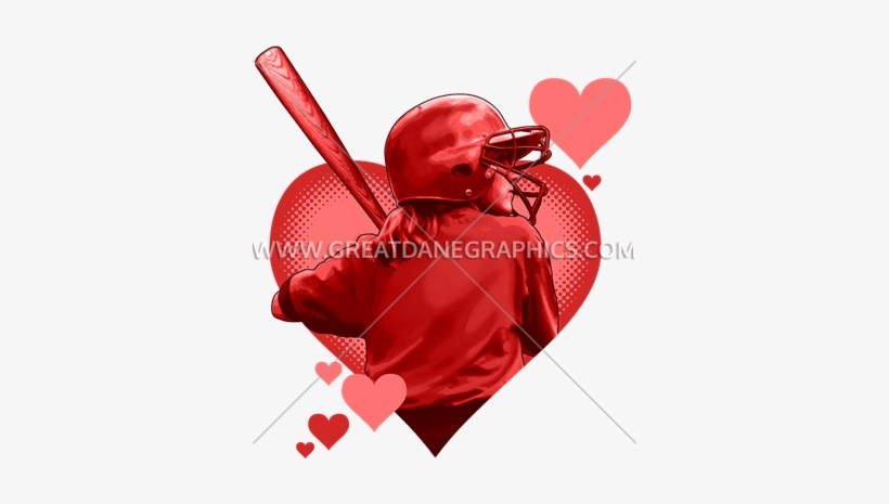 Softball Hearts - Heart - 354x385 PNG Download - PNGkit