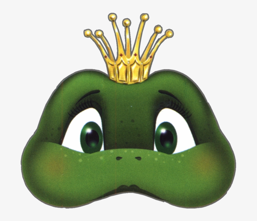 Download Transparent Kids Face Masks Template Animals Prince Frog Crown ...