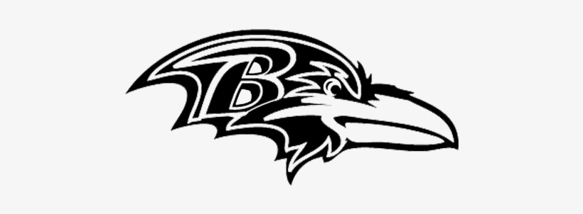 Download Transparent Baltimore Ravens Black And White - PNGkit