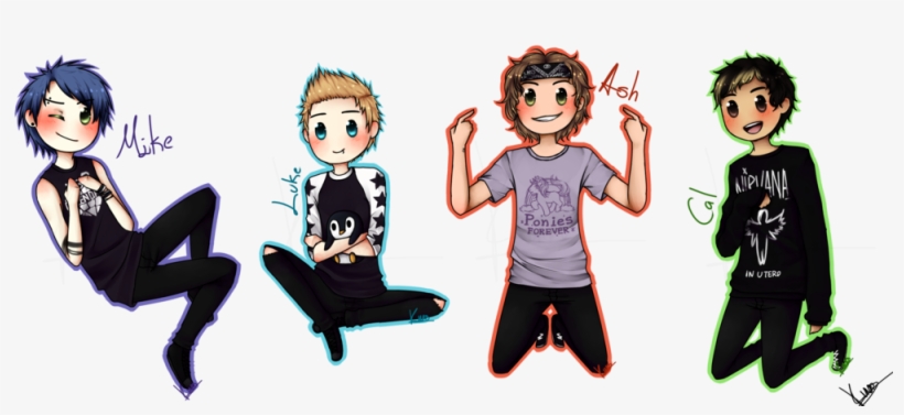 5sos Transparent Pixel - 5 Seconds Of Summer Kawaii - 1024x427 PNG ...