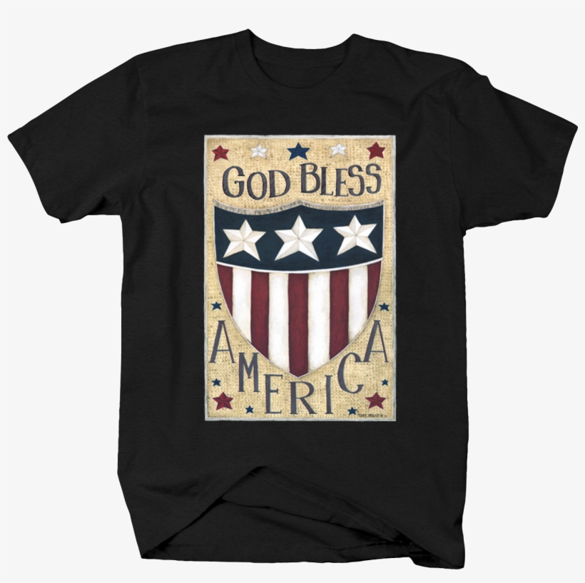 God Bless America Red White And Blue Stripes - Posterazzi God Bless ...