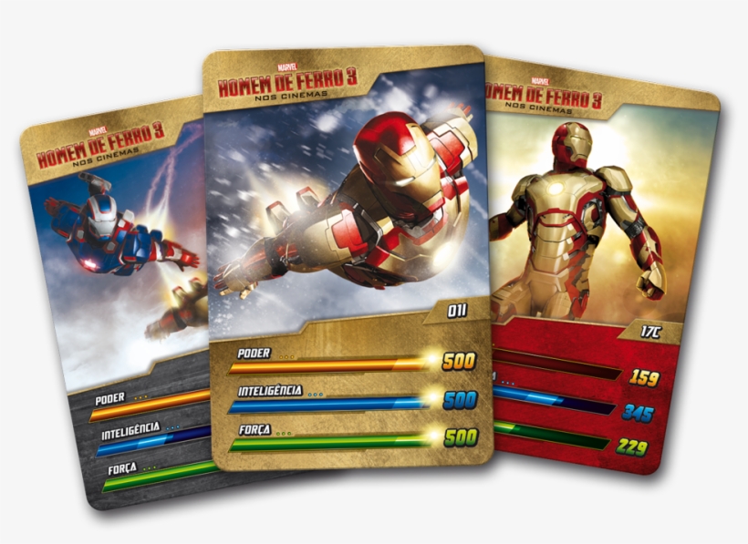Download Transparent Modelos Dos Cards Especiais - Iron Man 3 Sticker ...
