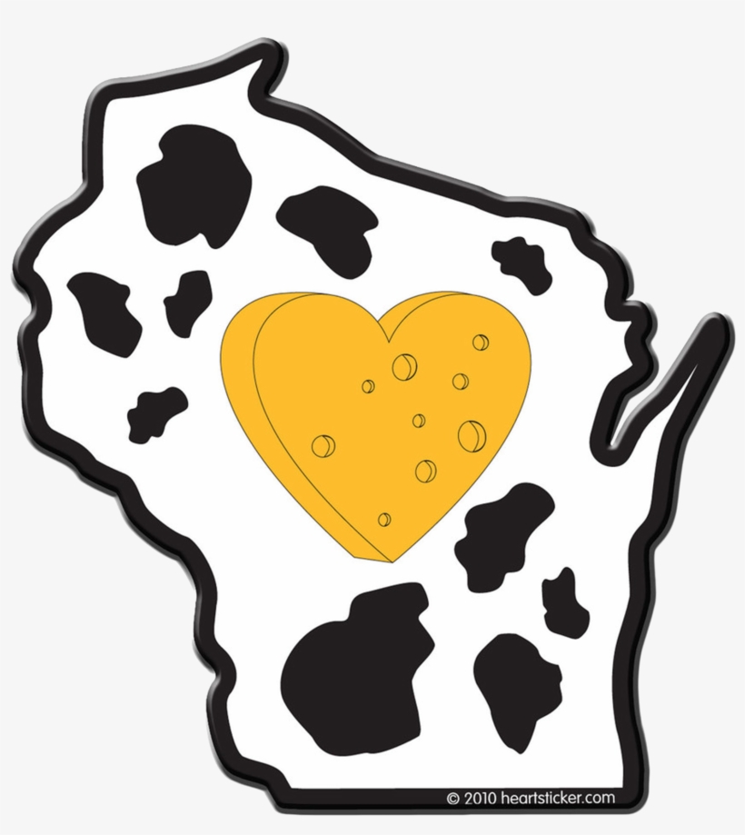 Heart In Wisconsin Sticker - Wisconsin Heart Sticker - 2048x2048 PNG ...