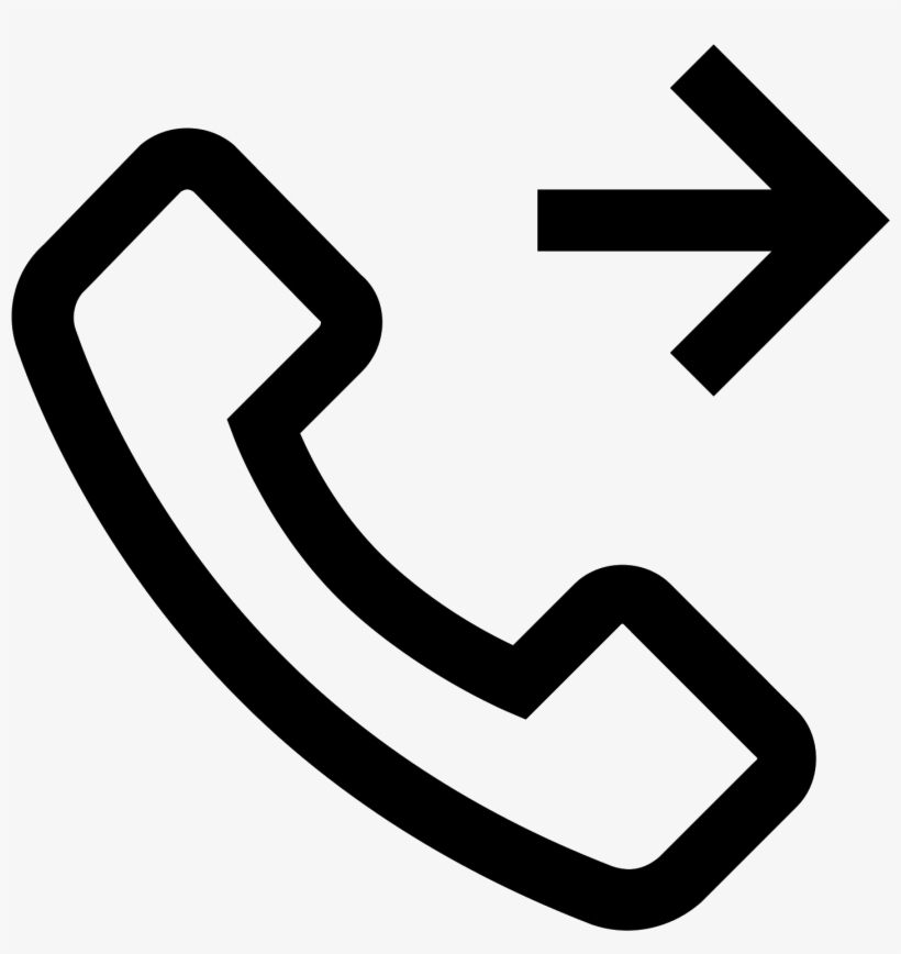 Outgoing Call Icon - White Phone Icon Png - 1600x1600 PNG Download - PNGkit