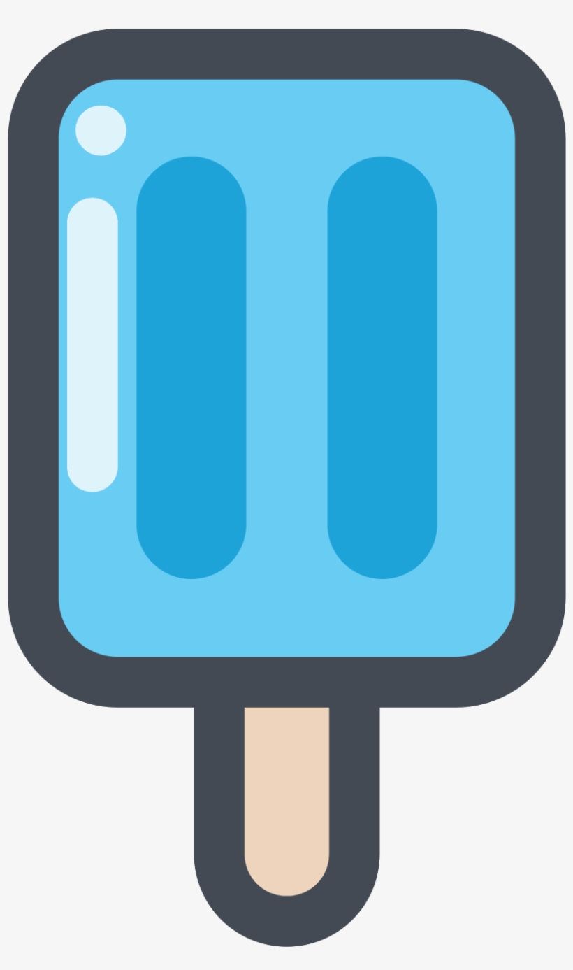 Blue Ice Pop Icon - Icon - 1600x1600 PNG Download - PNGkit