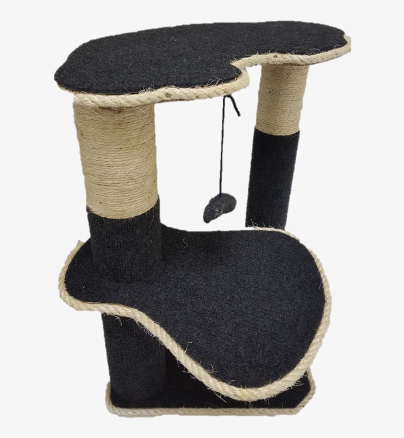 2 Pole 2 Landing Cat Scratching Post - Scratching Post - 1159x1079 PNG ...