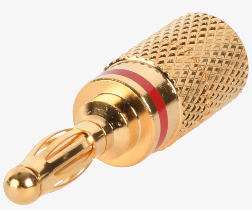 Banana Plug, Gold Plated, Cable Ø=4 - Black - 1128x883 PNG Download ...
