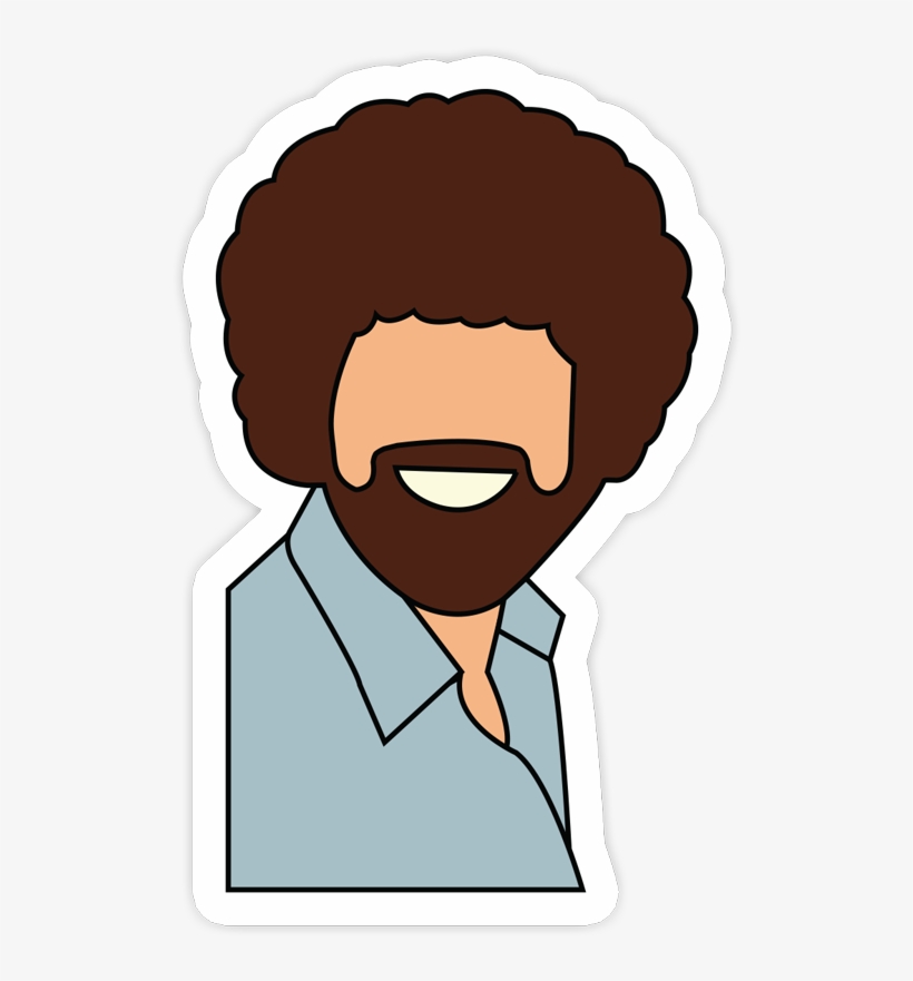 Download Transparent Bob Ross Sticker - Sticker - PNGkit
