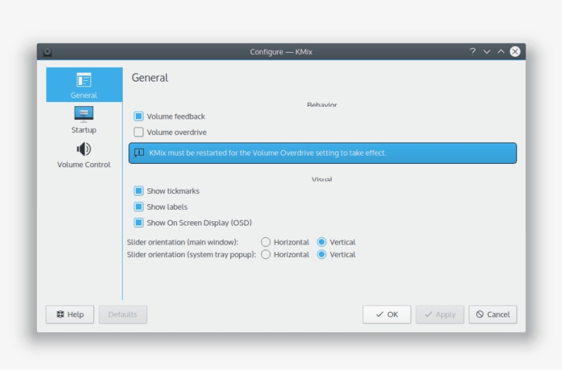 Kmix Doesn't Respect Volume Feedback Settings - Volume - 953x590 PNG Download - PNGkit