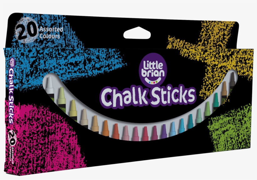 Little Brian Chalk Sticks 20pk - Chalk - 2658x1772 PNG Download - PNGkit