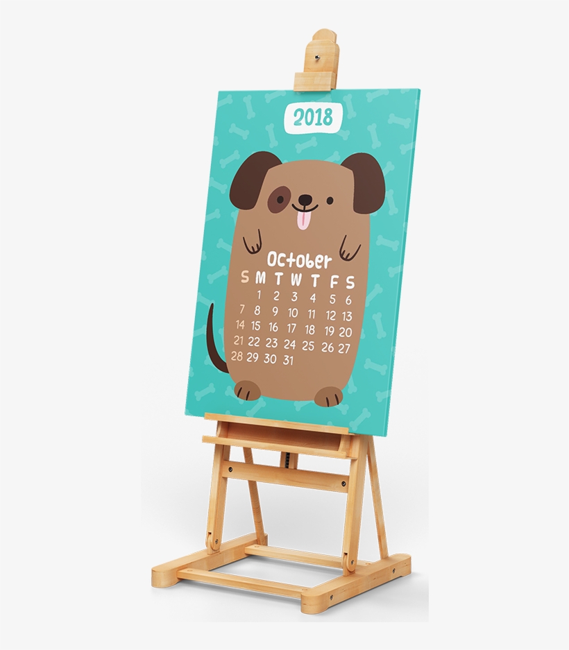 Dog Easel Small - Cartoon - 415x864 PNG Download - PNGkit