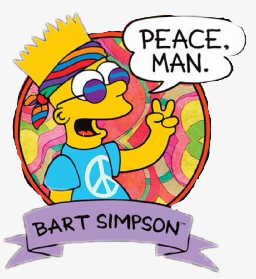 Hippie Tumblr Simpsons - Barto Simpson - 917x956 PNG Download - PNGkit