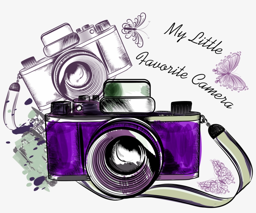 Camera Photography Clip Art - Purple Camera Drawing - 5000x5000 PNG ...