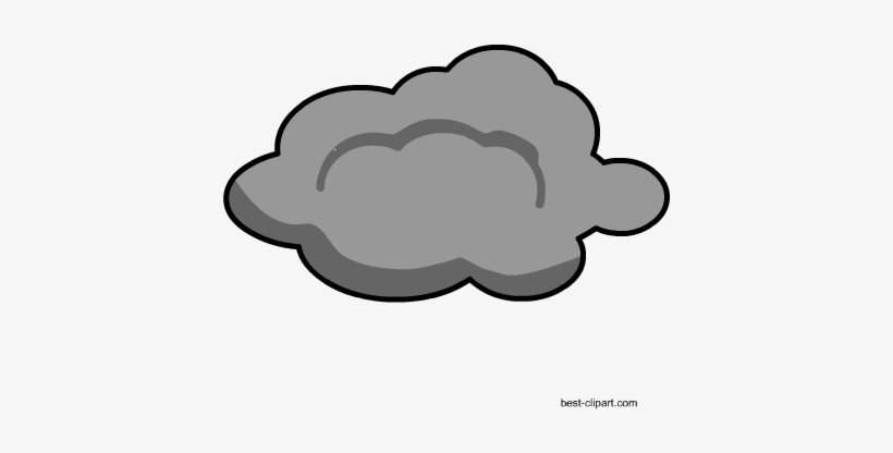 Free Grey Cloud Clip Art Image - Happy Grey Clouds Clipart - 450x450 PNG Download - PNGkit