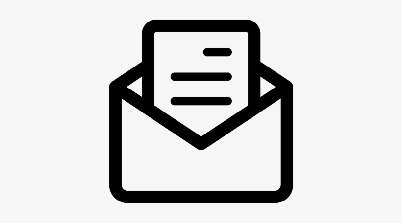 Mail Open Text - Email Open Closed Icons - 376x376 PNG Download - PNGkit