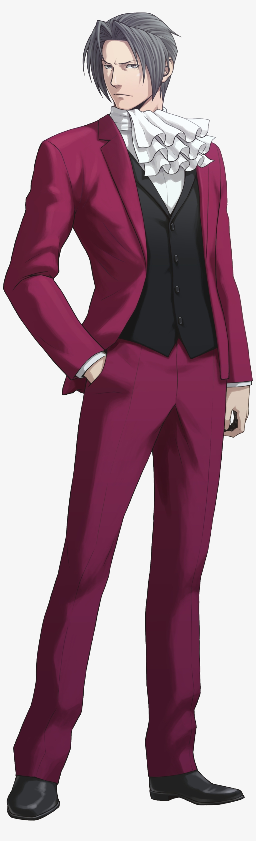 20150208142337 - Miles Edgeworth Official Art - 1504x4863 PNG Download ...