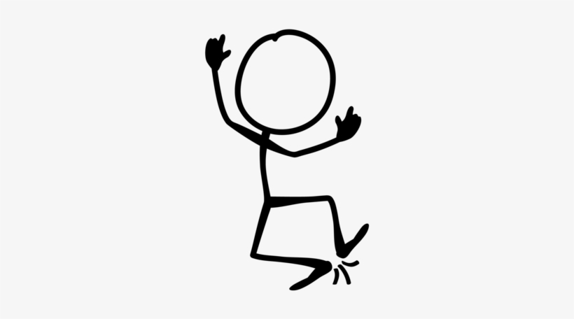 Sales Training - Stick Figure Jumping For Joy - 400x400 PNG Download ...