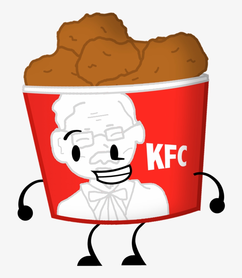 Chicken Bucket Pose - Object Show Kfc - 797x883 PNG Download - PNGkit