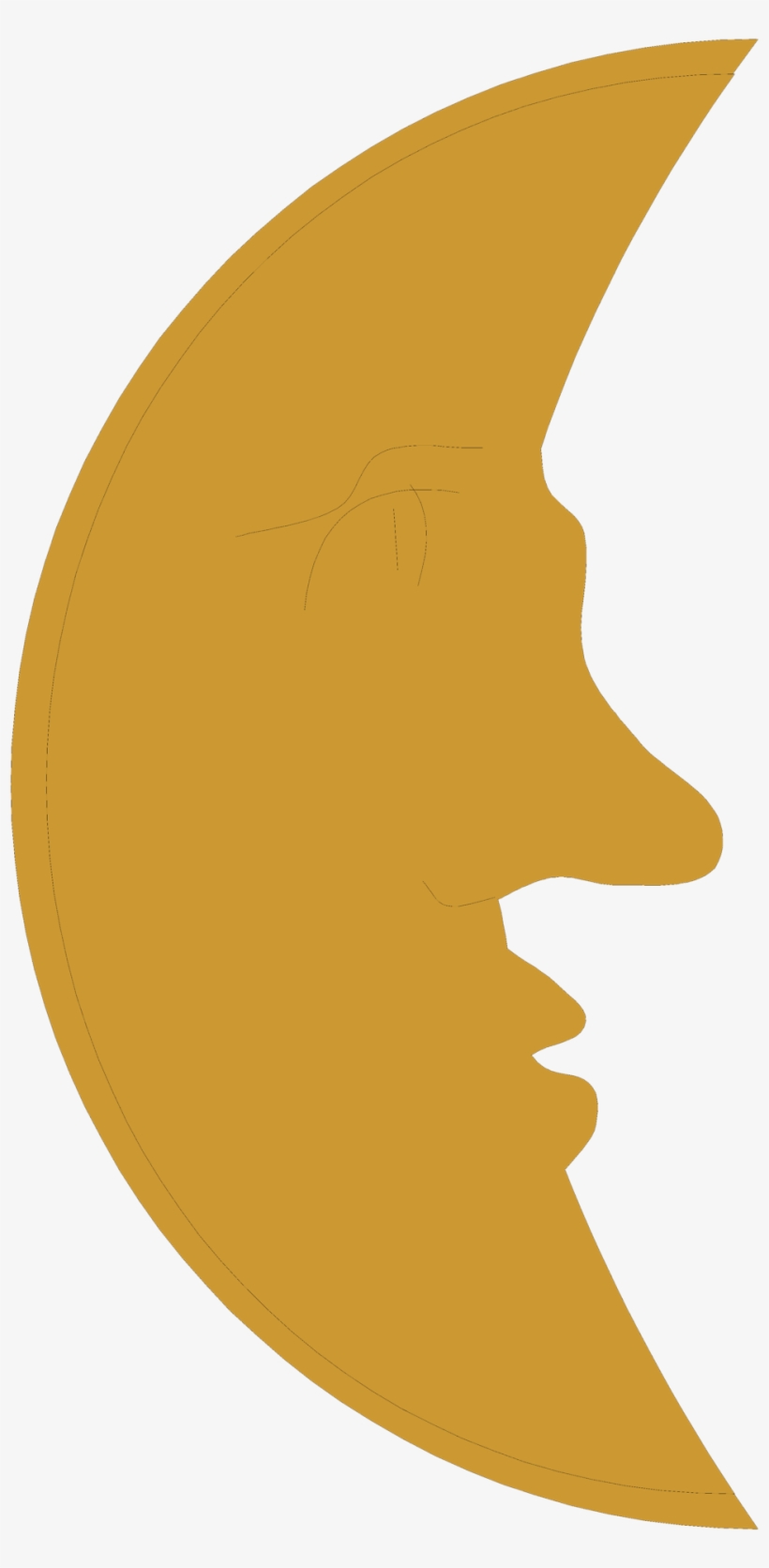 Free Stock Photo - Crescent Moon Face Png - 958x1906 PNG Download - PNGkit