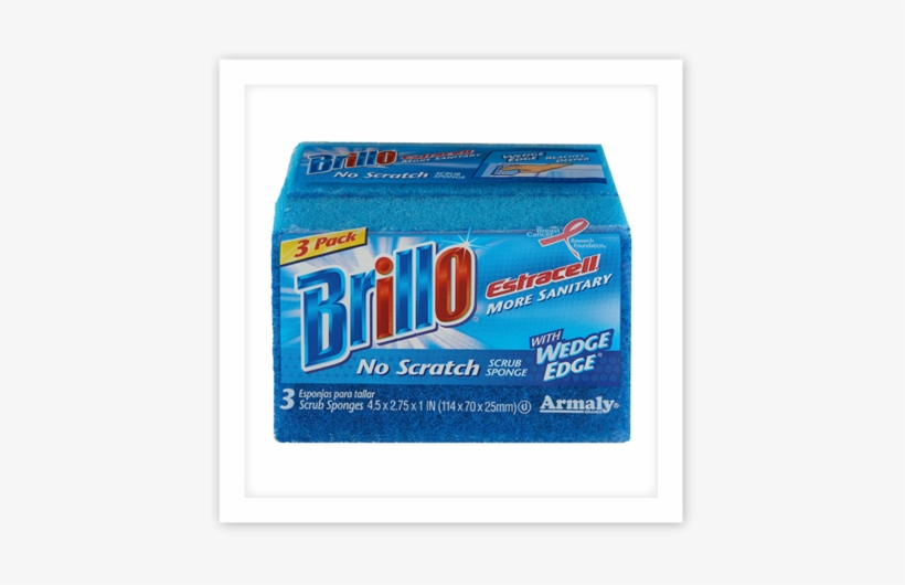 Brillo™ - Brillo Estracell No-scratch Wedge Edge Scrub Sponge ...