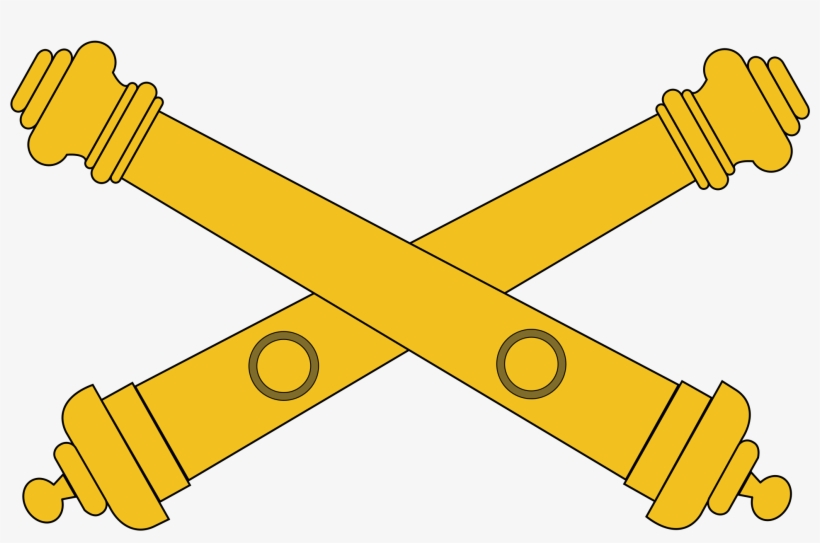 Open - Field Artillery Cross Cannons - 2000x1264 PNG Download - PNGkit