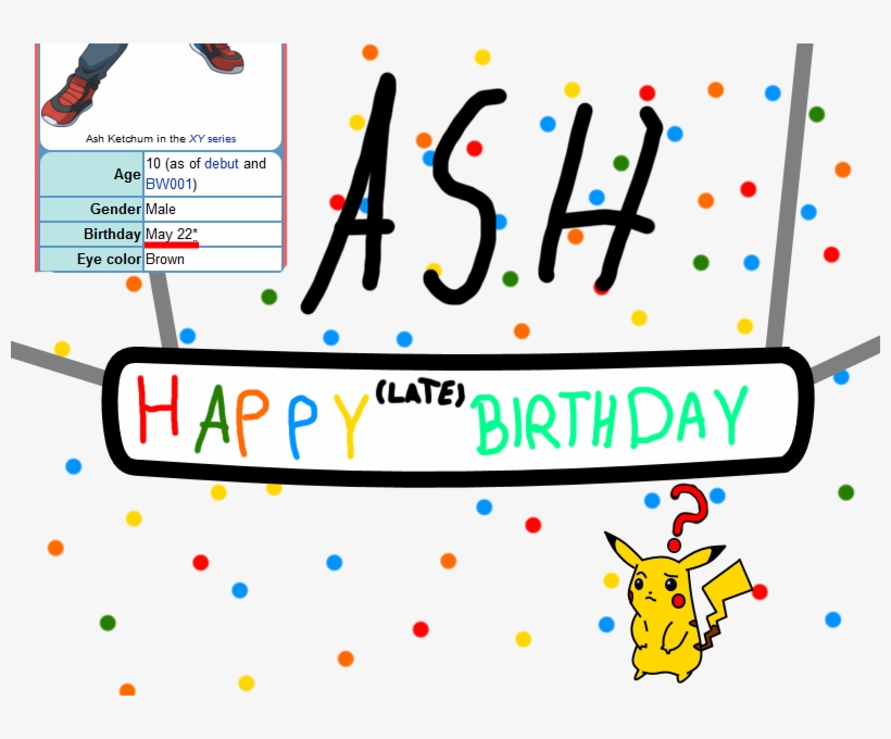 Happy Birthday Ash - 800x600 PNG Download - PNGkit