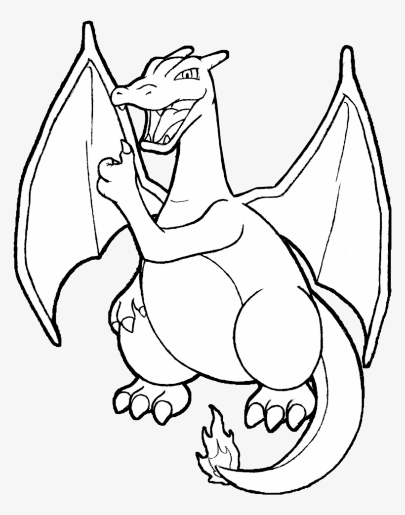 Jpg Transparent Download Ash Drawing Charizard - Line Art - 804x993 PNG ...