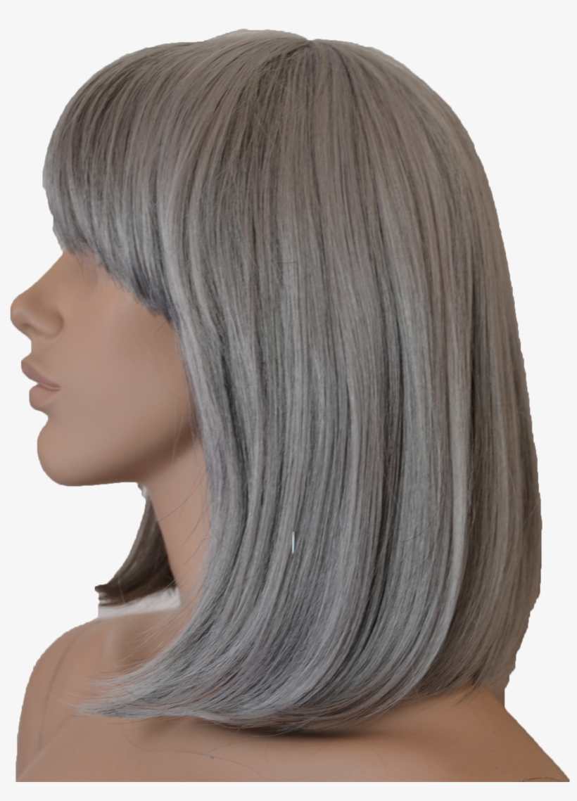 Deluxe Grey Long Bob - Lob - 2835x2835 PNG Download - PNGkit