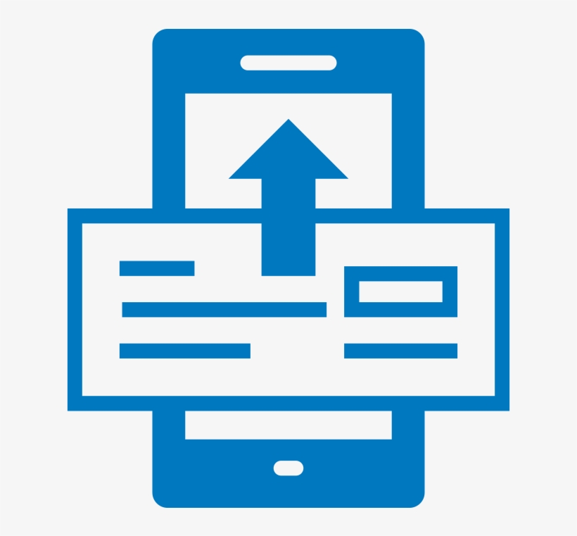 Mobile Banking And Deposit - Mobile Deposit Icon Png - 1000x1000 PNG ...