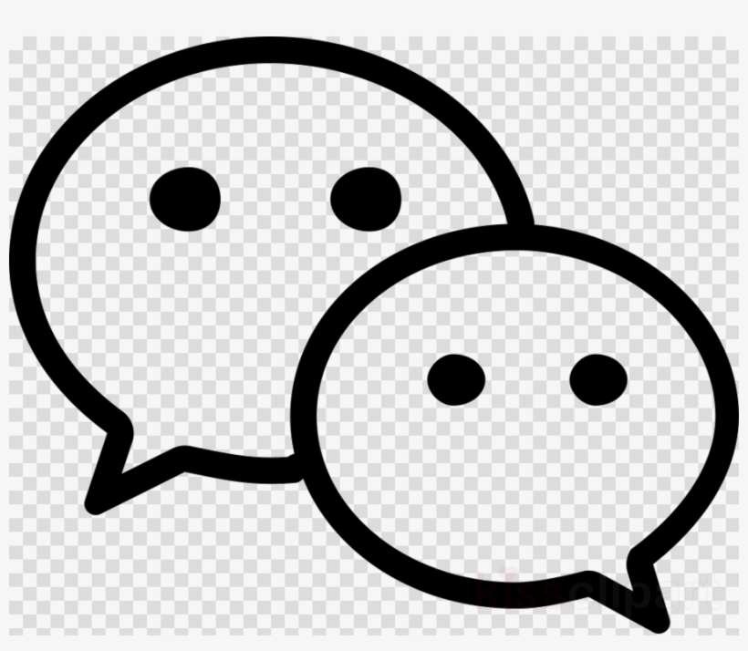 Transparent Background Wechat Logos Clipart Social - Wechat Png Grey ...