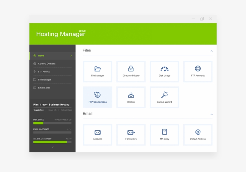 Web Hosting Control Panel - Crazydomains Email Hosting - 670x495 PNG ...