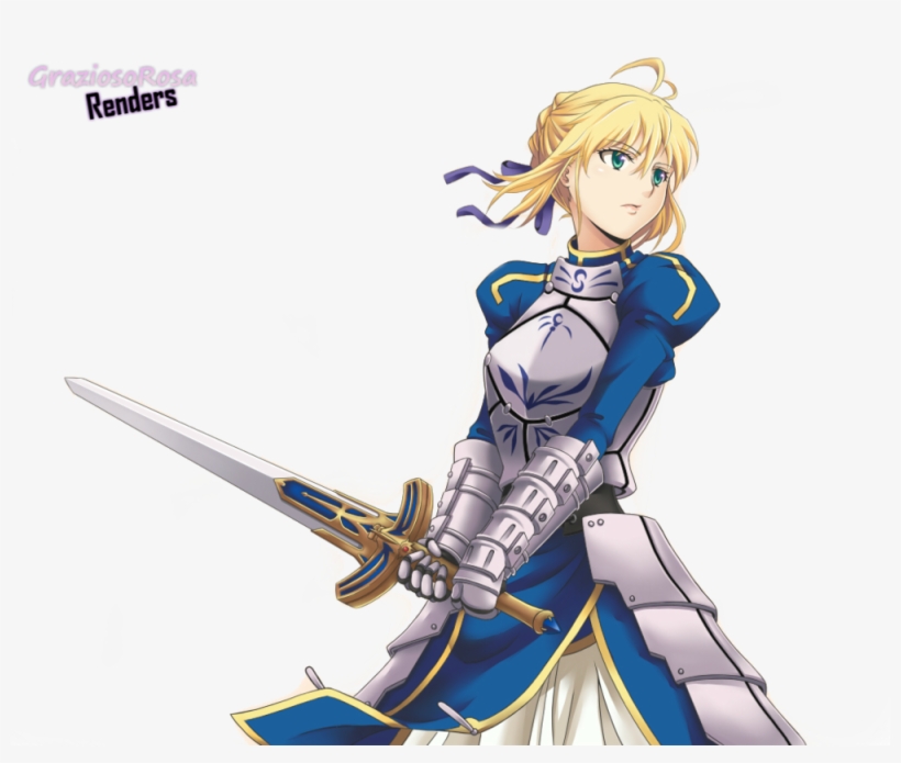 Saber Fate Png - Fate Stay Night Saber Render - 1000x799 PNG Download ...