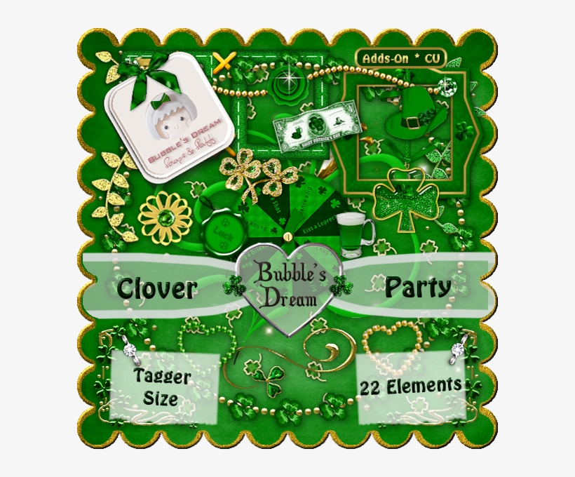 Clover Party ~ Adds-on * Tagger Size/cu Ok - Party - 600x600 PNG ...