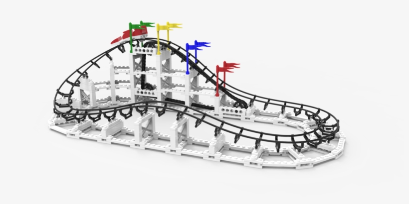 Lego®-compatible Little Dipper Roller Coaster - Cdx Blocks Brick ...