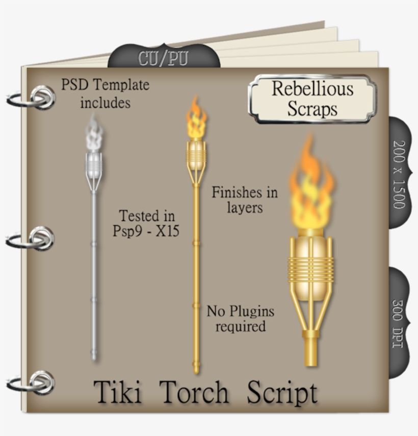 Tiki Torch - Pahu Drum - 800x777 PNG Download - PNGkit