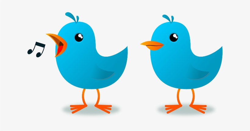 Blue Cartoon Birds Vector Symbol Of Twitter Free Psd - 2 Little Dicky ...