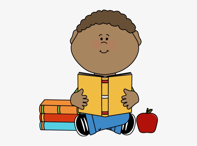 Boy Reading Clip Art - Child Reading Clipart - 494x525 PNG Download ...