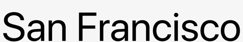 San Francisco Nameplate - Graphics - 1280x360 PNG Download - PNGkit