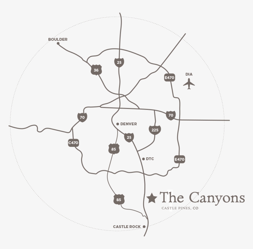 A Castle Pines Address - Map - 766x727 PNG Download - PNGkit