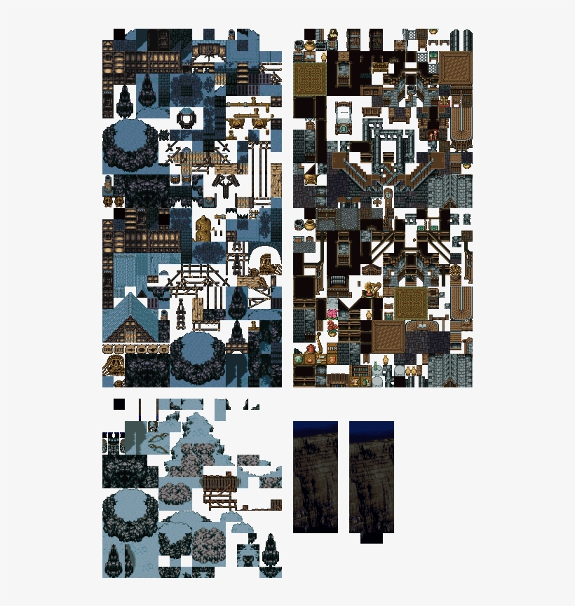 Narshe Tiles - Final Fantasy 6 Tileset - 528x800 PNG Download - PNGkit
