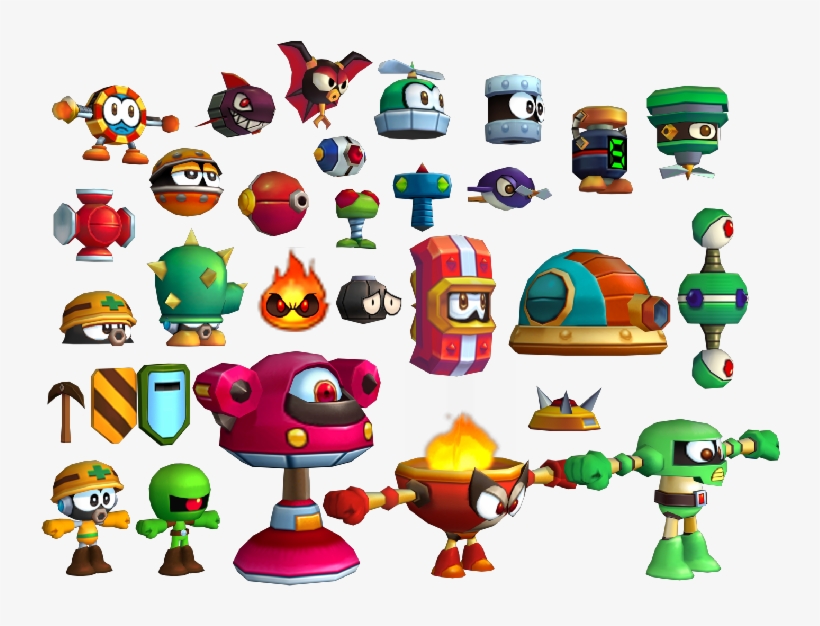 Download Zip Archive - Mega Man All Enemies - 750x650 PNG Download - PNGkit