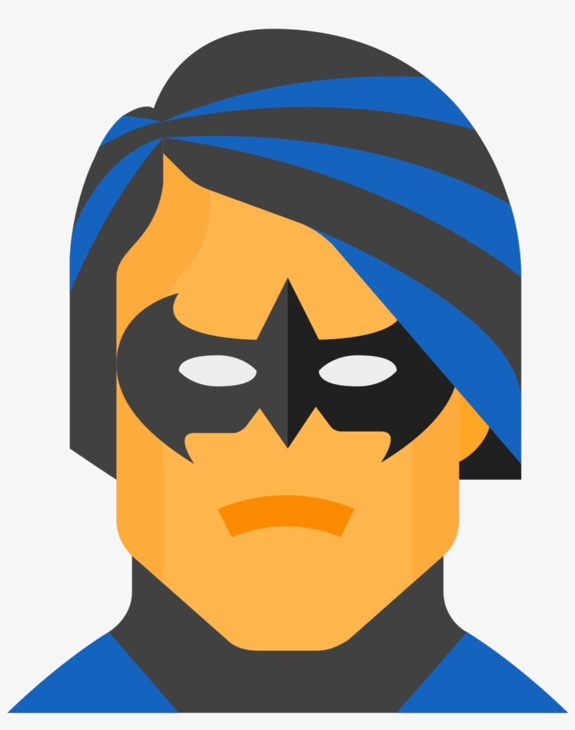 Download Transparent Nightwing Icon - Clip Art - PNGkit