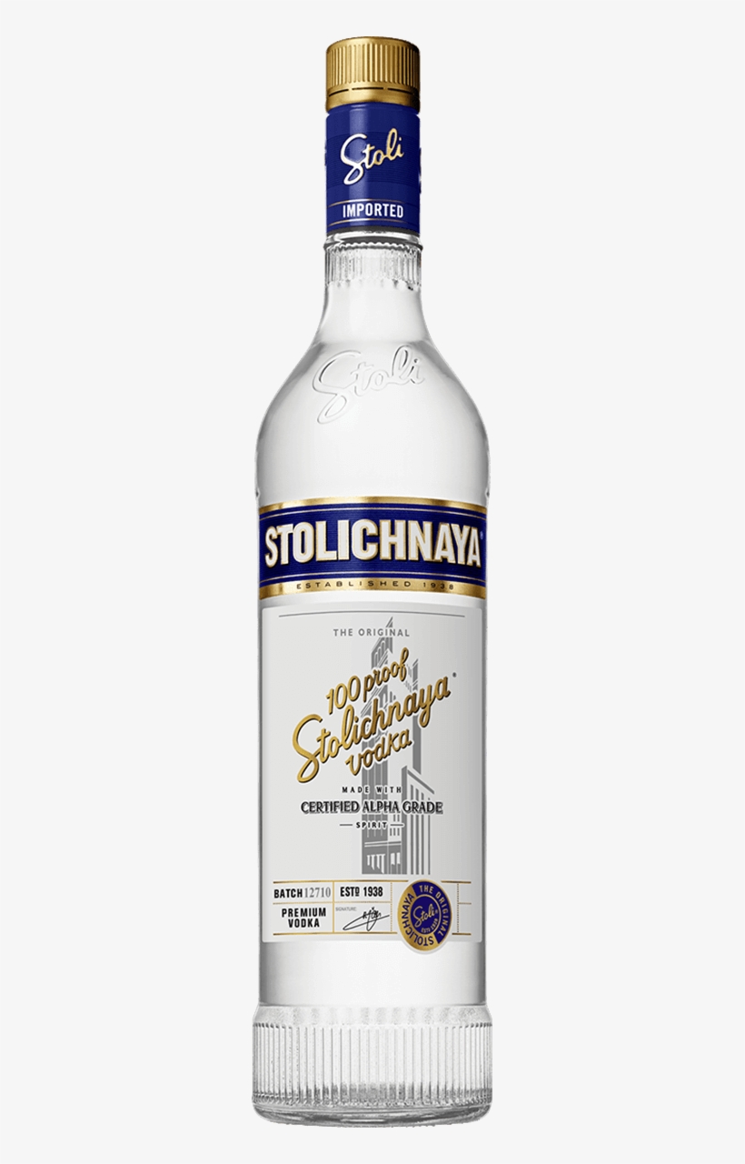 Stolichnaya Blue Vodka 100 Proof Premium - 265x1200 PNG Download - PNGkit