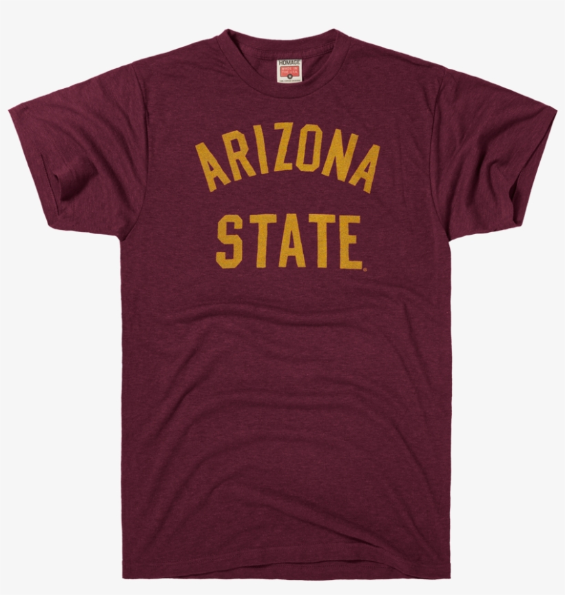 Homage Arizona State Old Maroon Asu College T Shirt - 900x900 PNG ...