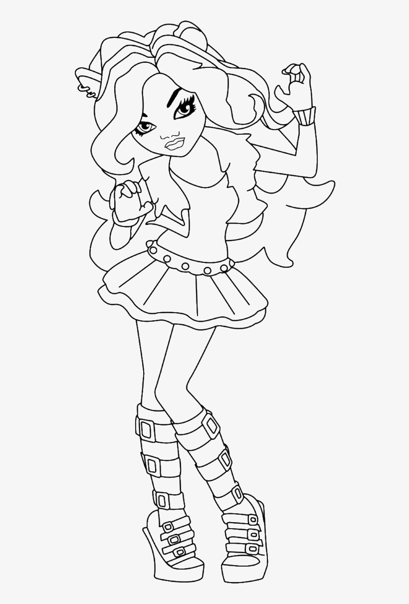 Clip Art Freeuse Library Clawdeen Wolf Sad Faced - Monster High ...