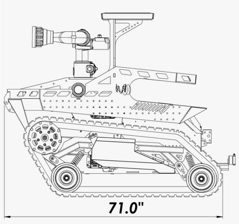 Thermite Robotic Firefighter Fire Fighter Robot Industrial - Fire ...