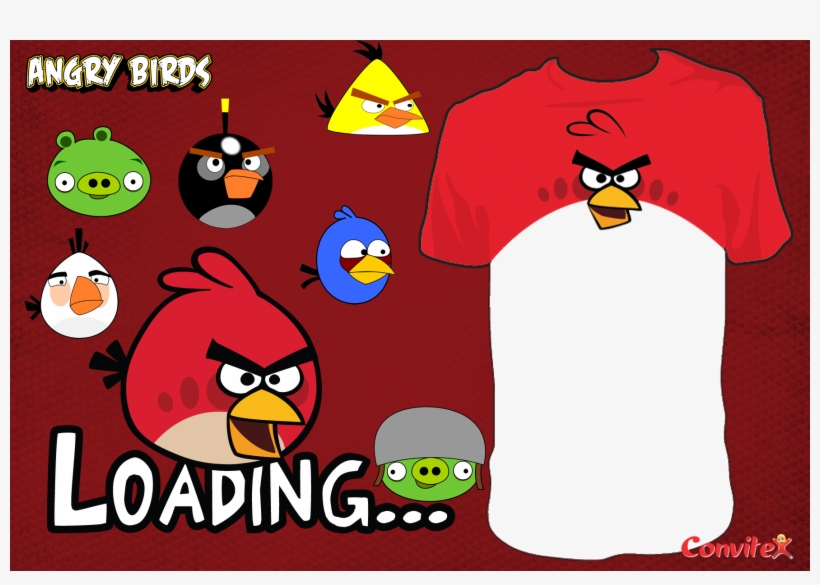 Convite Ou Frame Angry Birds Convitex - Angry Birds - 1772x1178 PNG ...